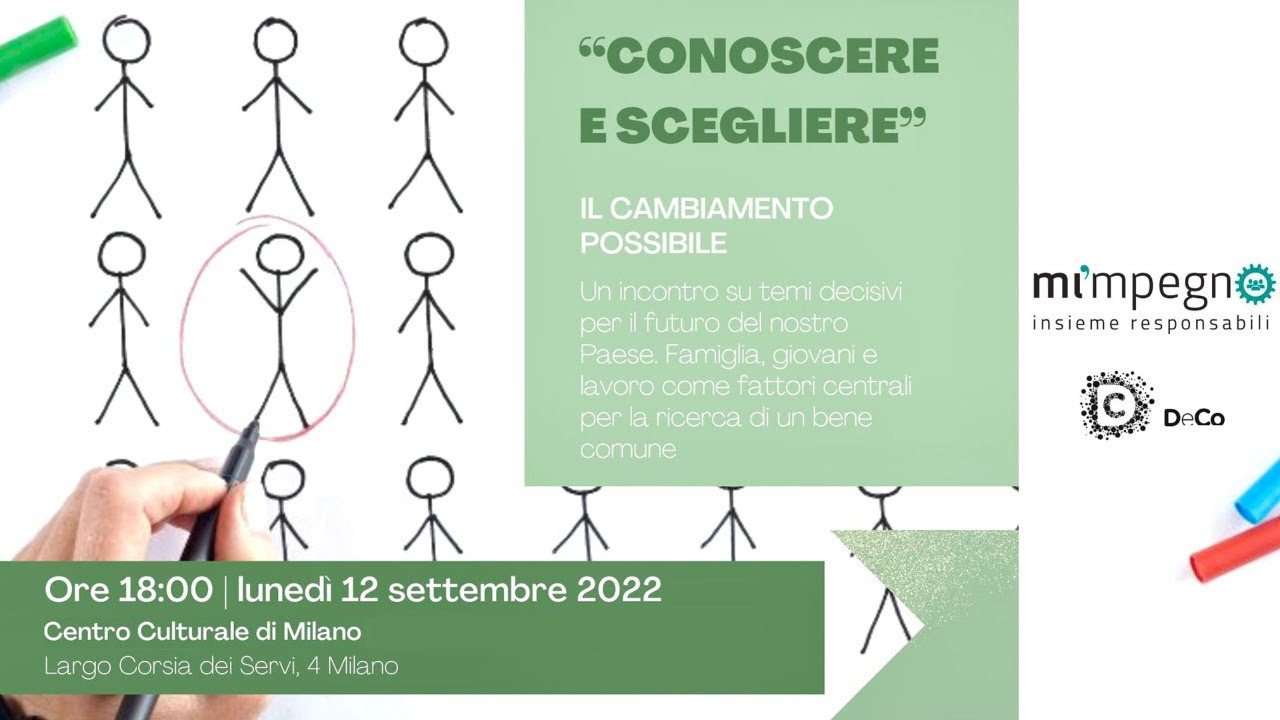 Conoscere per scegliere. Il cambiamento possibile - YouTube