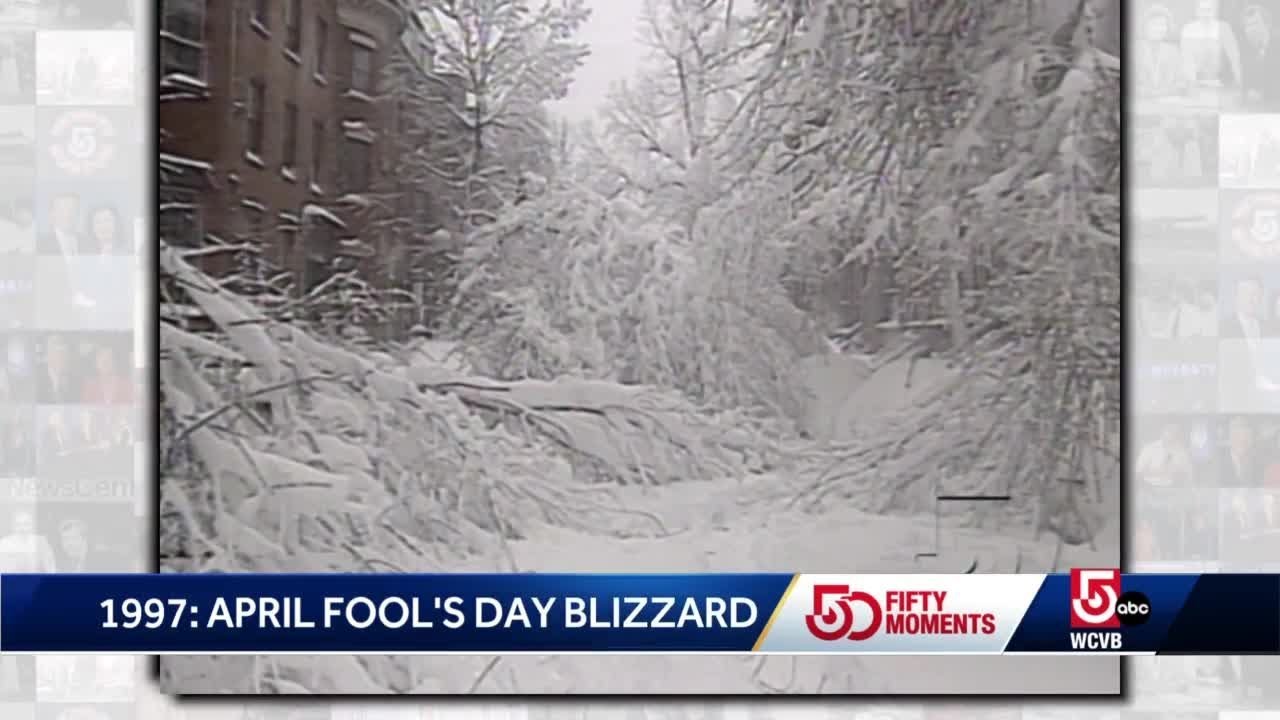 WCVB at 50: April Fool's Day blizzard in 1997 - YouTube