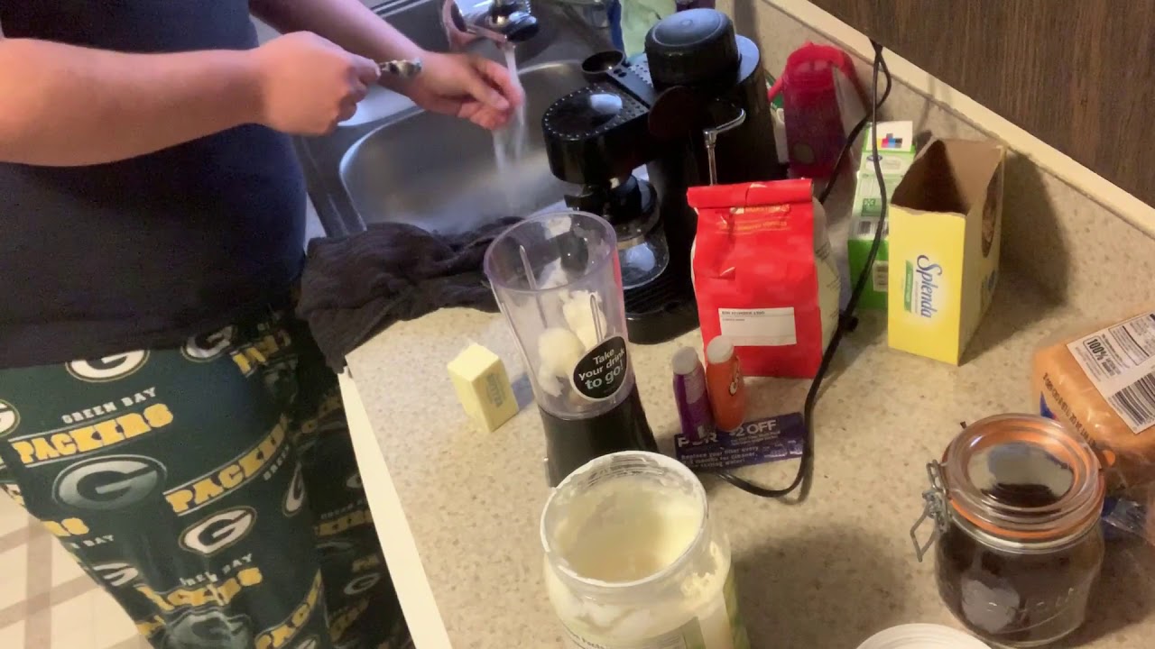 Keto bullet coffee (custom) and Keto breakfast - YouTube