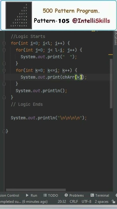 Java Pattern 105 500 Java Pattern Programs Shorts Java Coding Programming Youtube