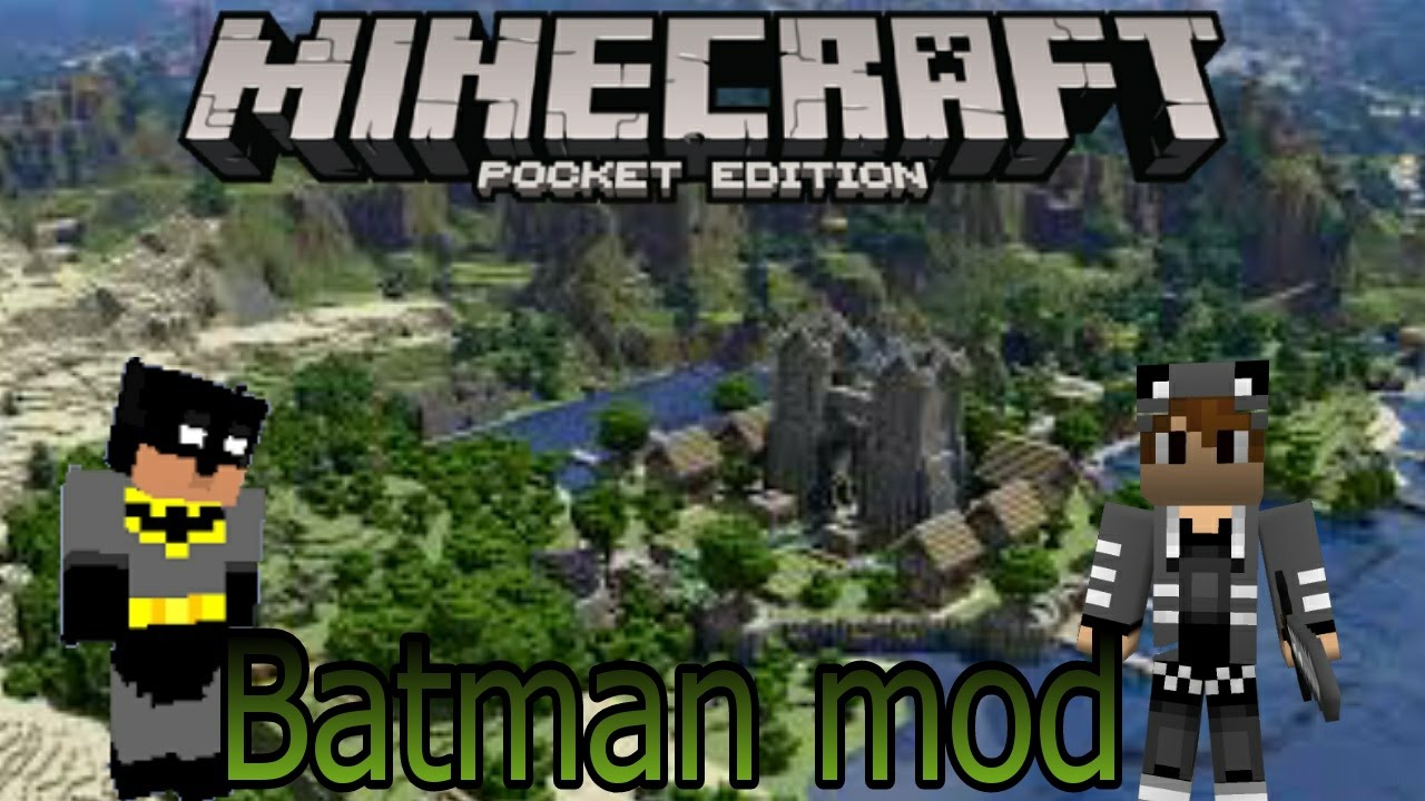 Batman mod minecraft pe 0.13.1 - YouTube