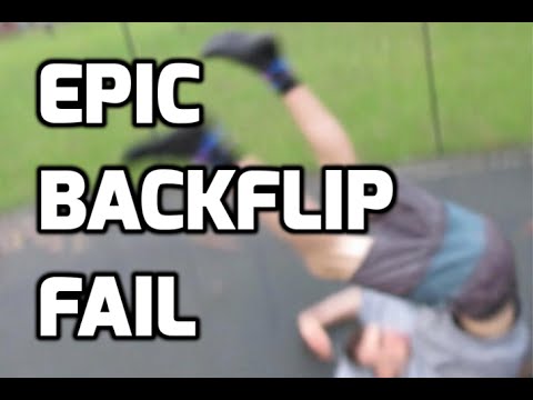 BACKFLIP FAIL!! - YouTube