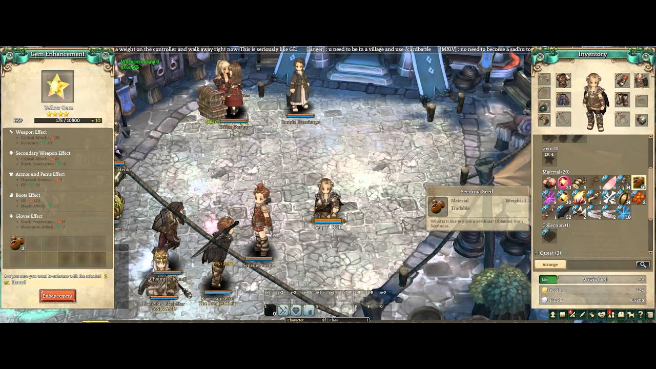 Tree of Savior - How to upgrade/enhance Gems - YouTube