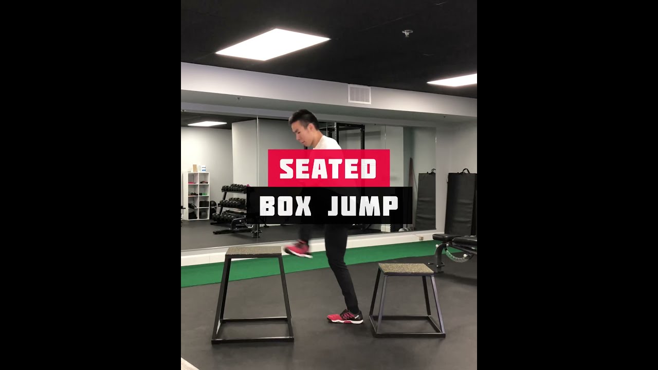 Seated Box Jump - Vertical Training Plyometrics Exercise - YouTube