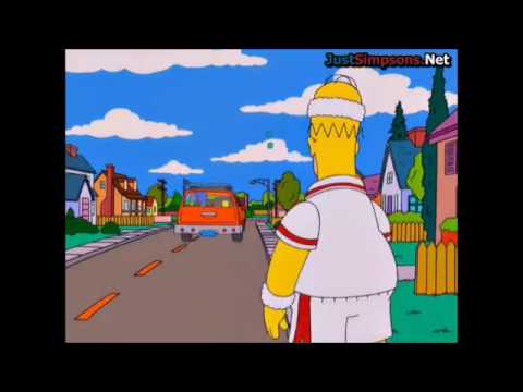 The Simpsons - Homer breaks Marge's car window - YouTube