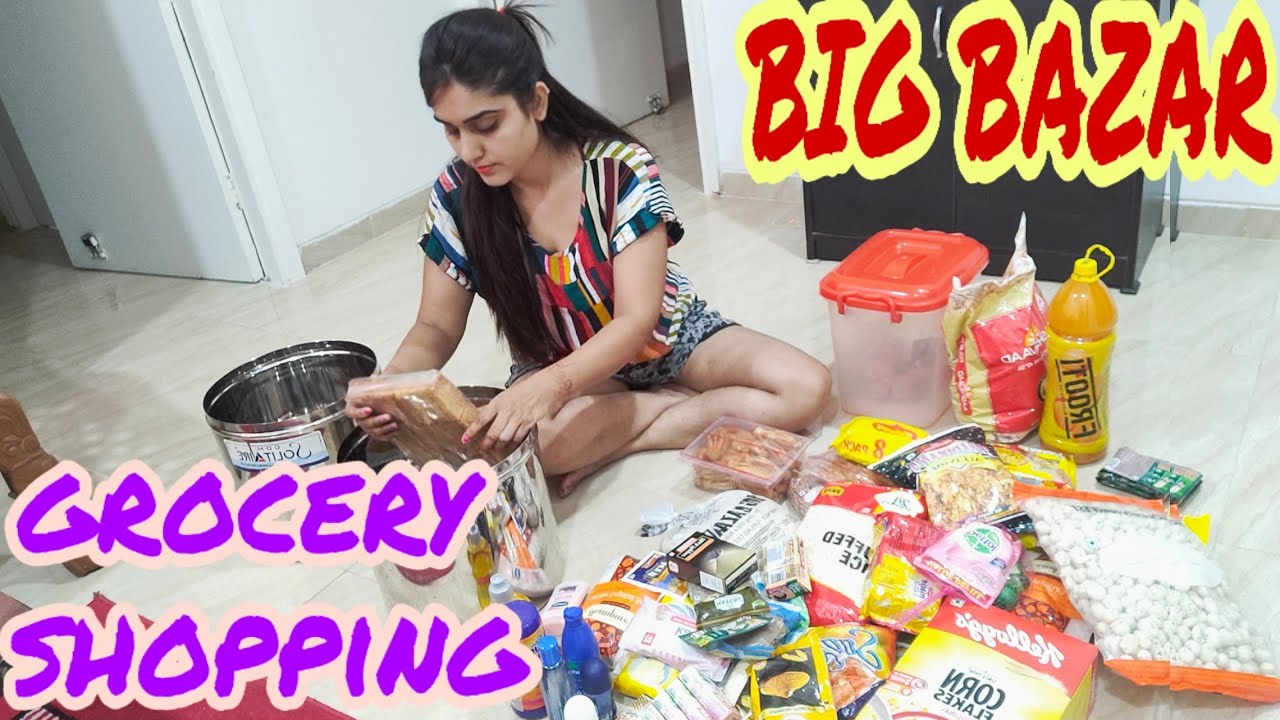 Monthly Grocery Shopping | Big Bazaar Shopping - YouTube