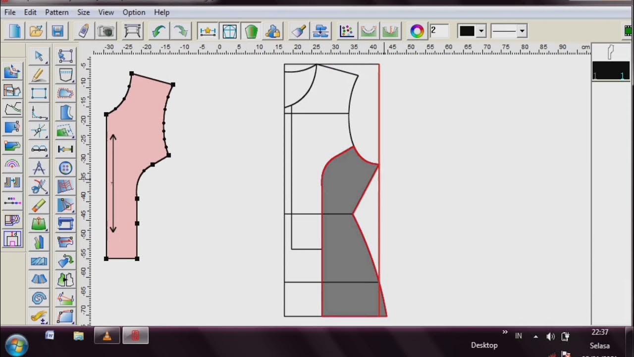 Pembuatan Pola Blazer Menggunakan Aplikasi Richpeace CAD Pattern Maker - YouTube