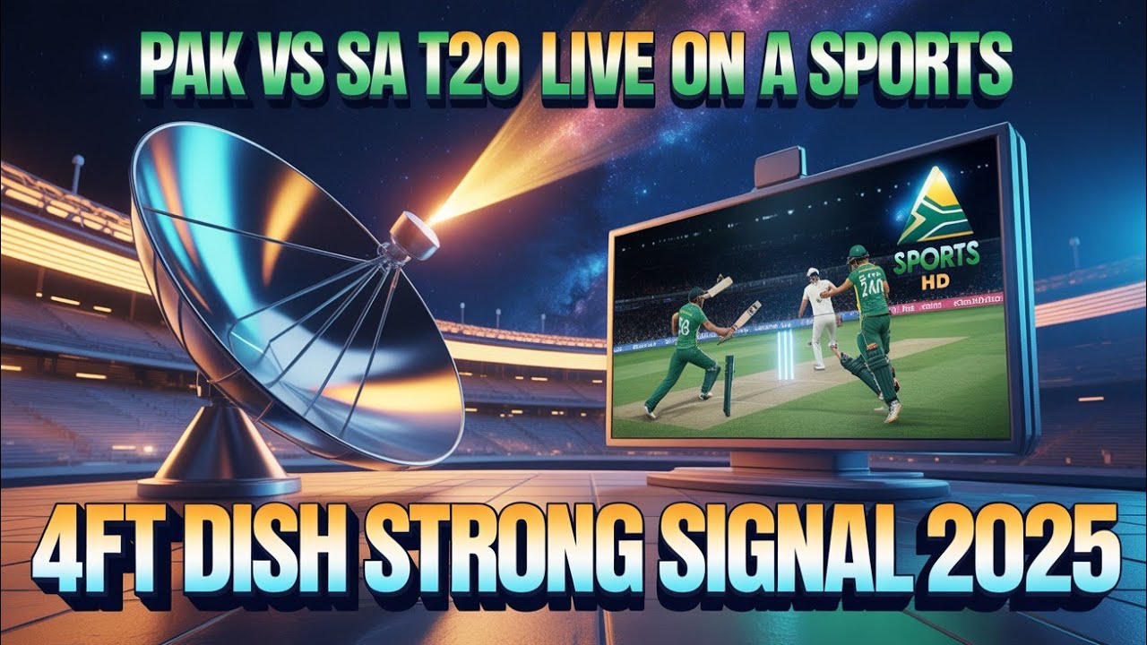 Pak vs SA T20 Live on A Sports | 4ft Dish Strong Signal | 4 Satellite ...