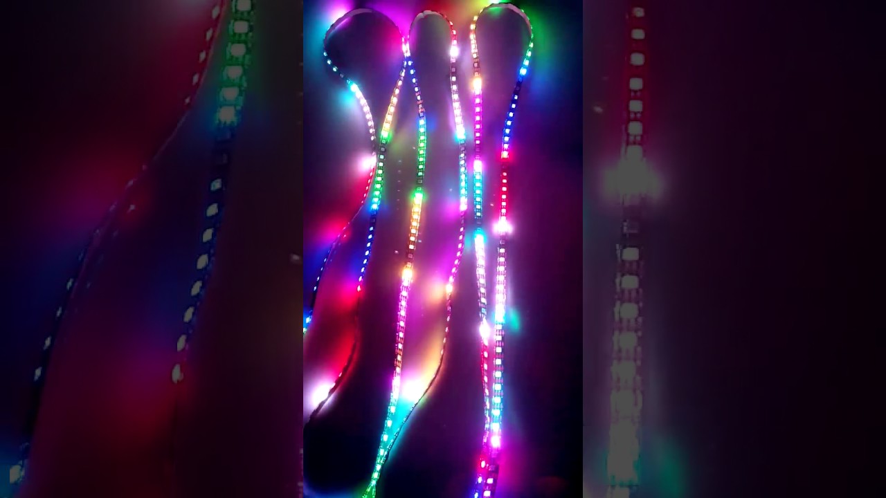 Addressable led pixel tape light - YouTube
