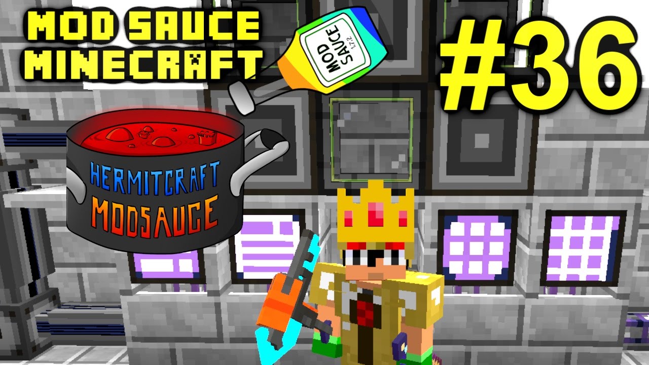 Minecraft Mod Sauce Ep. 36 - AE2 Auto Crafting !!! ( HermitCraft Modded ...
