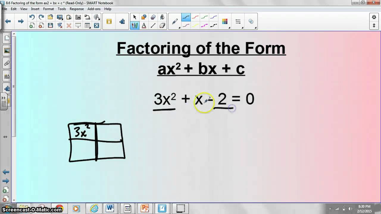 Factor Using the Box-Method - YouTube