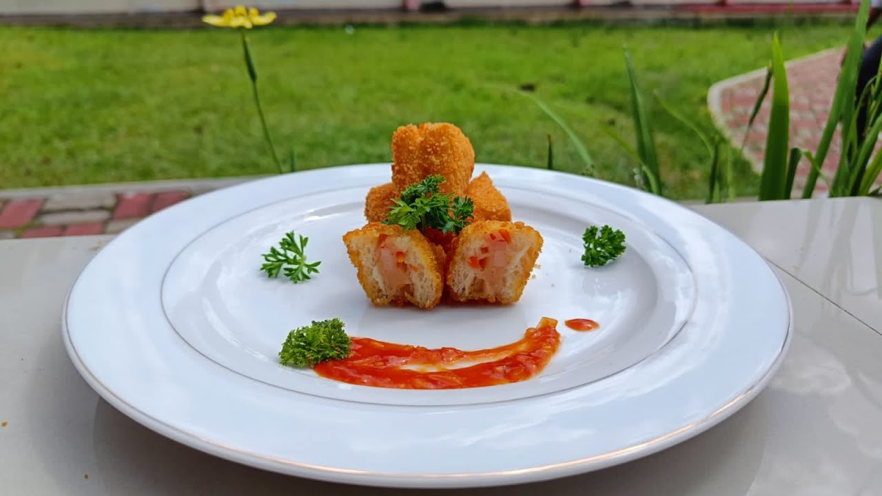 Menbosha (Roti Isi Udang dan Crabstick Imitiation) - YouTube