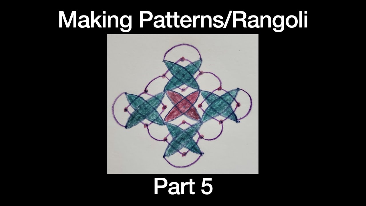 Making Patterns/Rangoli Part 5 - YouTube