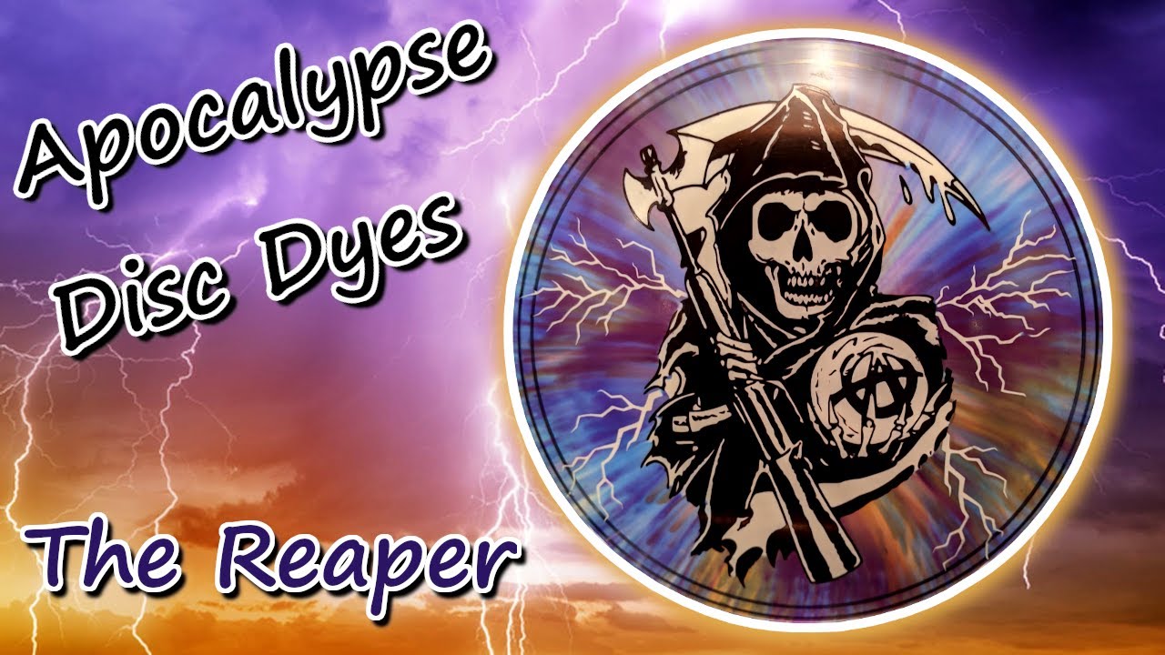 HOW TO DYE DISC GOLF DISCS | APOCALYPSE DISC DYES - The Reaper - YouTube