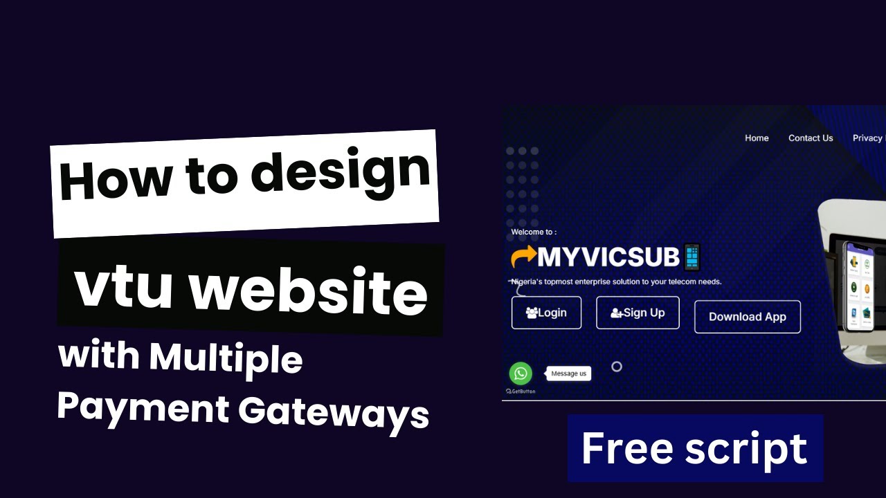 HOW TO DEVELOP VTU WEBSITE WITH MULTIPLE PAYMENT GATEWAYS & API 2025 ...