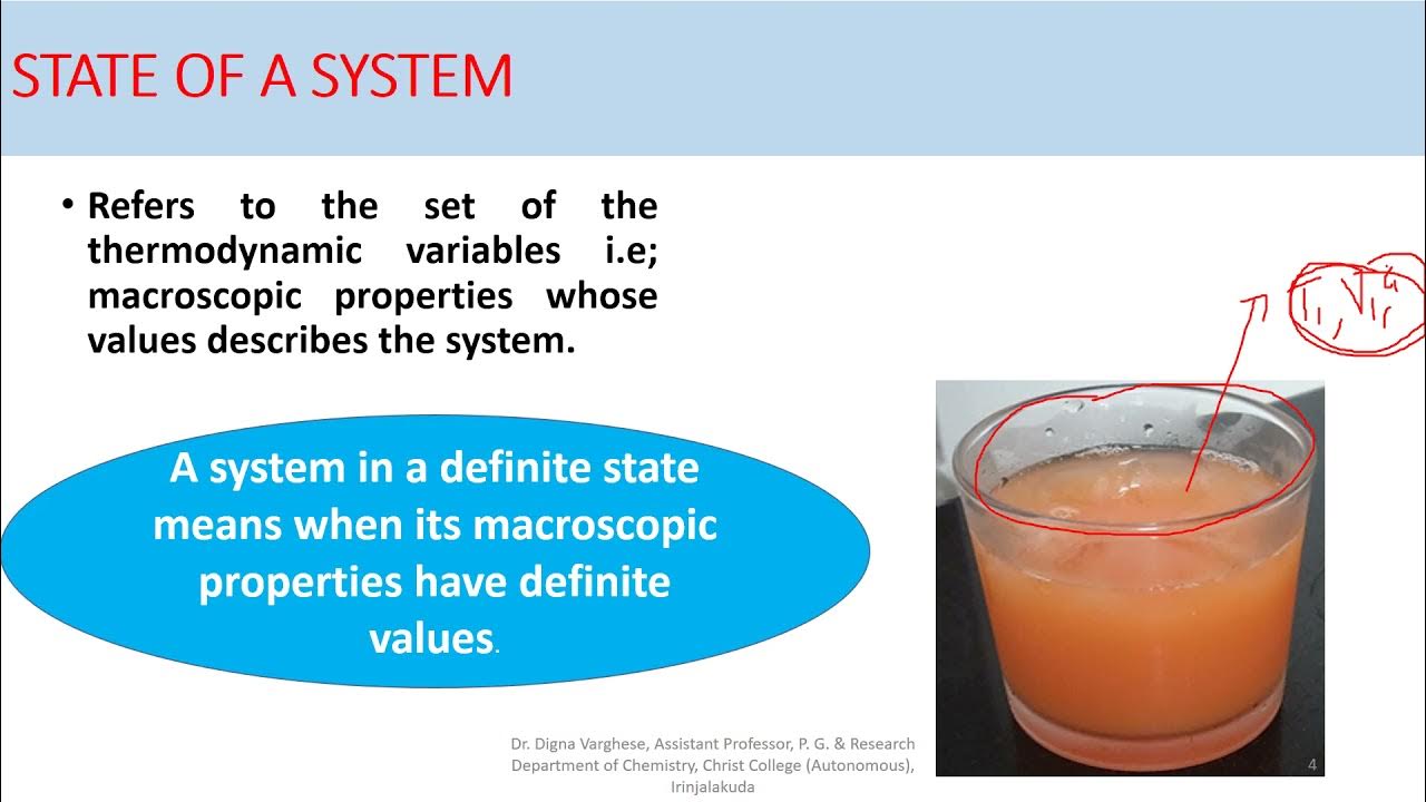 THERMODYNAMICS PART II/ THERMODYNAMIC VARIABLES/ STATE VARIABLES,/STATE ...