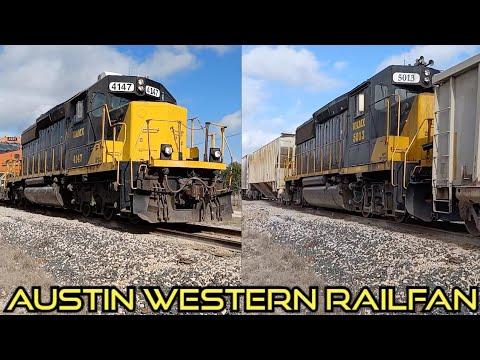 (GP50 TRANSFER) WAMX 4147 leads a loaded BNSF Rock Train - YouTube