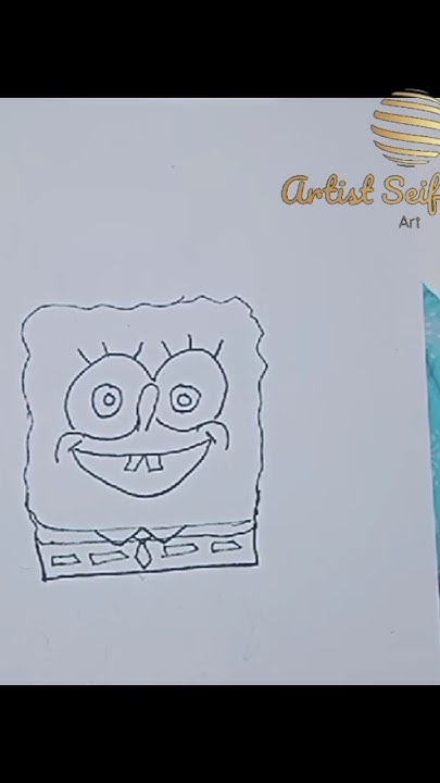 رسم سبونج بوب بطريقه سهله دليل المبتدئين 🎨 - YouTube