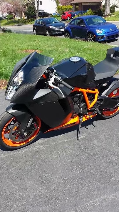 2011 ktm rc8 walk around and idle - YouTube