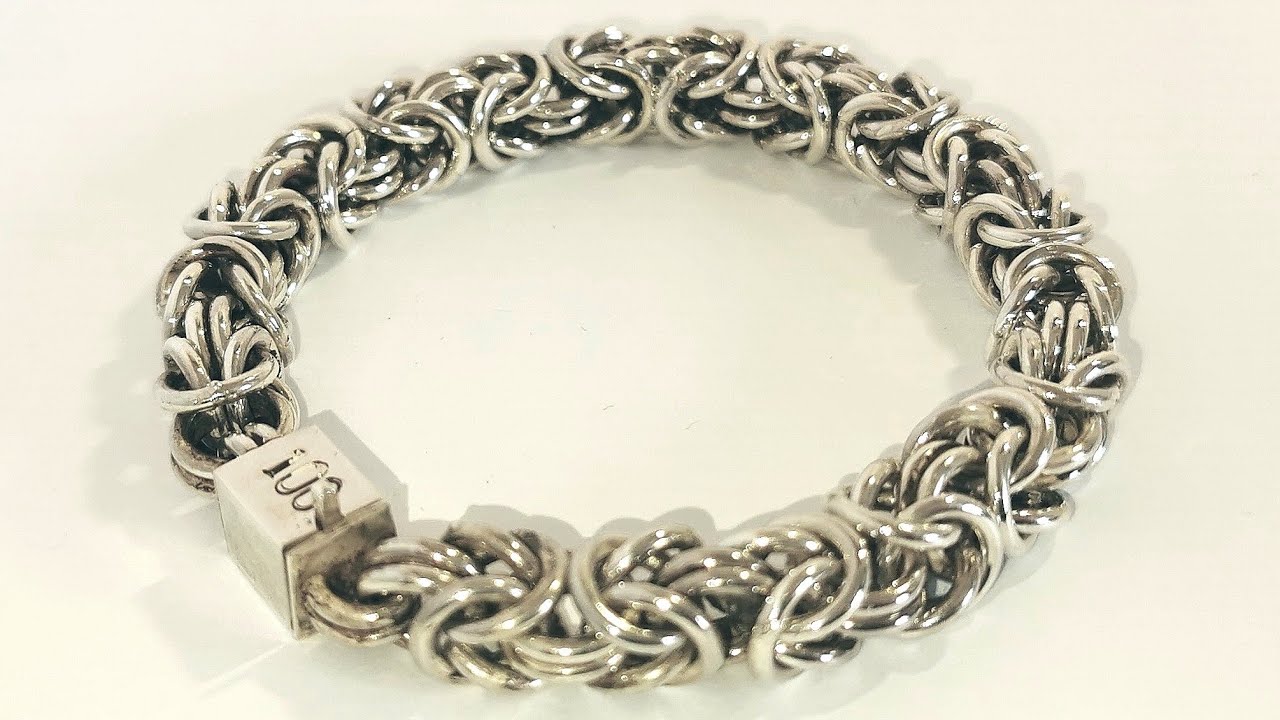 Making a byzantine chain - YouTube