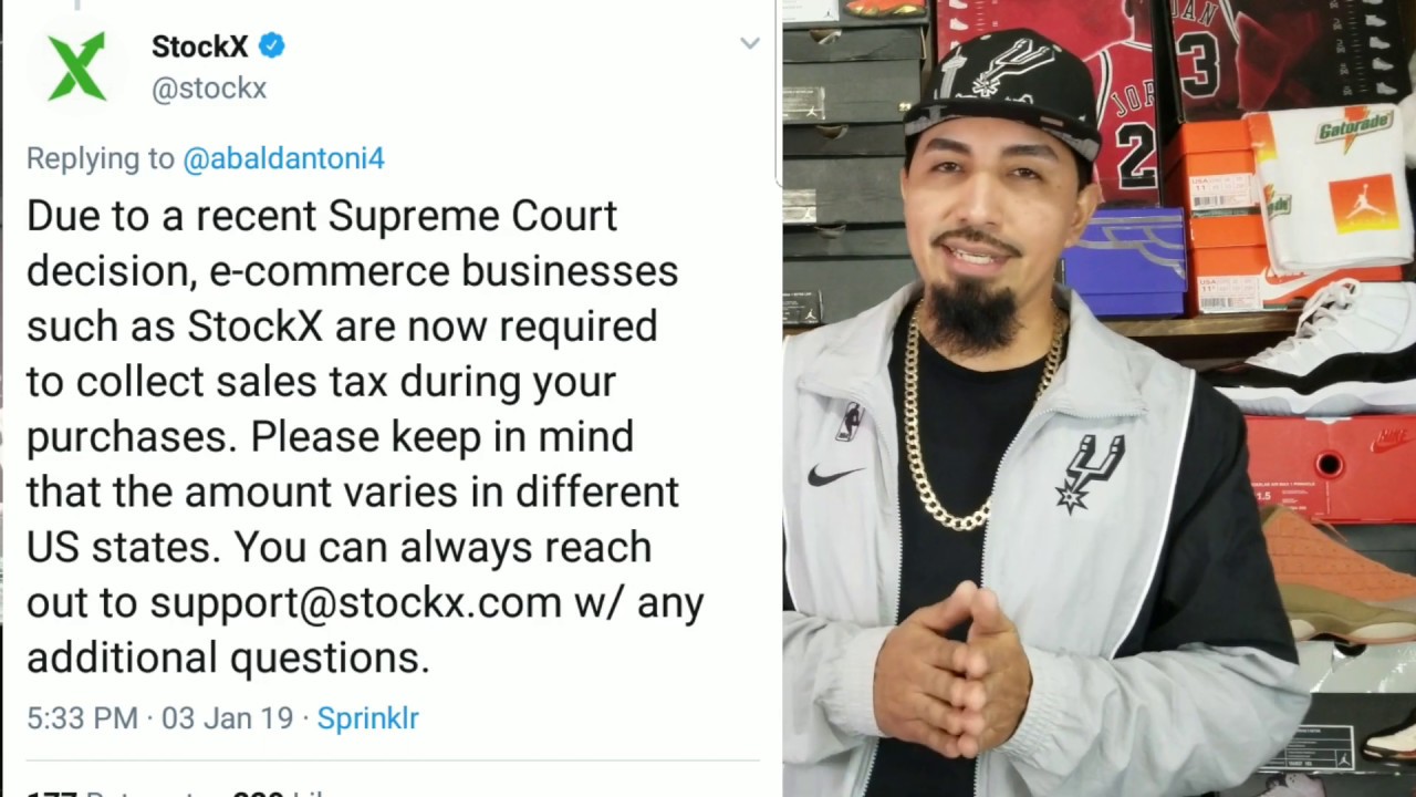 STOCK X CHARGING SALES TAX ON TOP OF RESELL?? RESELL + SHIPPING + SALES ...