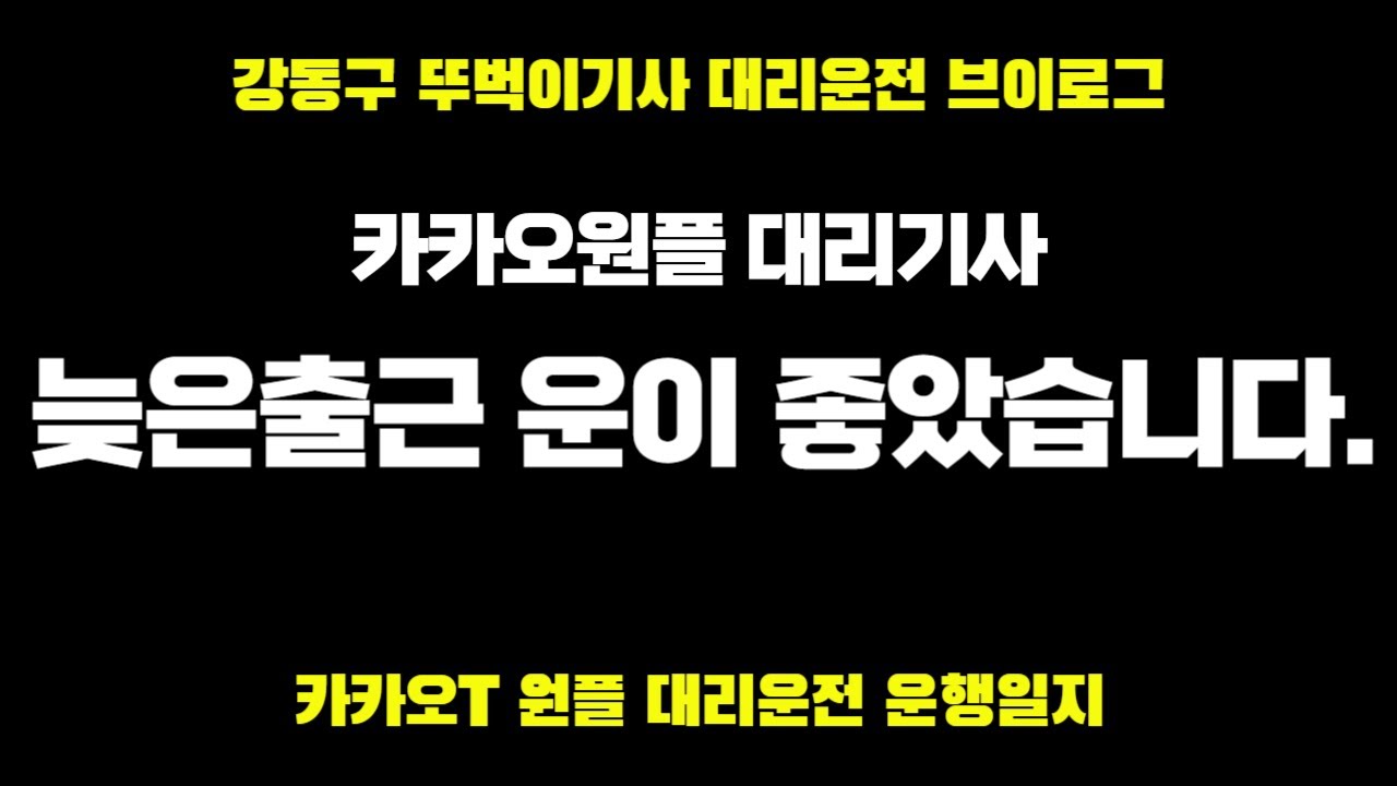 0131 금요일 대리운전 뚜벅이 전업기사 카카오대리 대리운전꿀팁 브이로그 알바 취업 카카오t대리운전 투잡 카카오대리어플 투잡 N