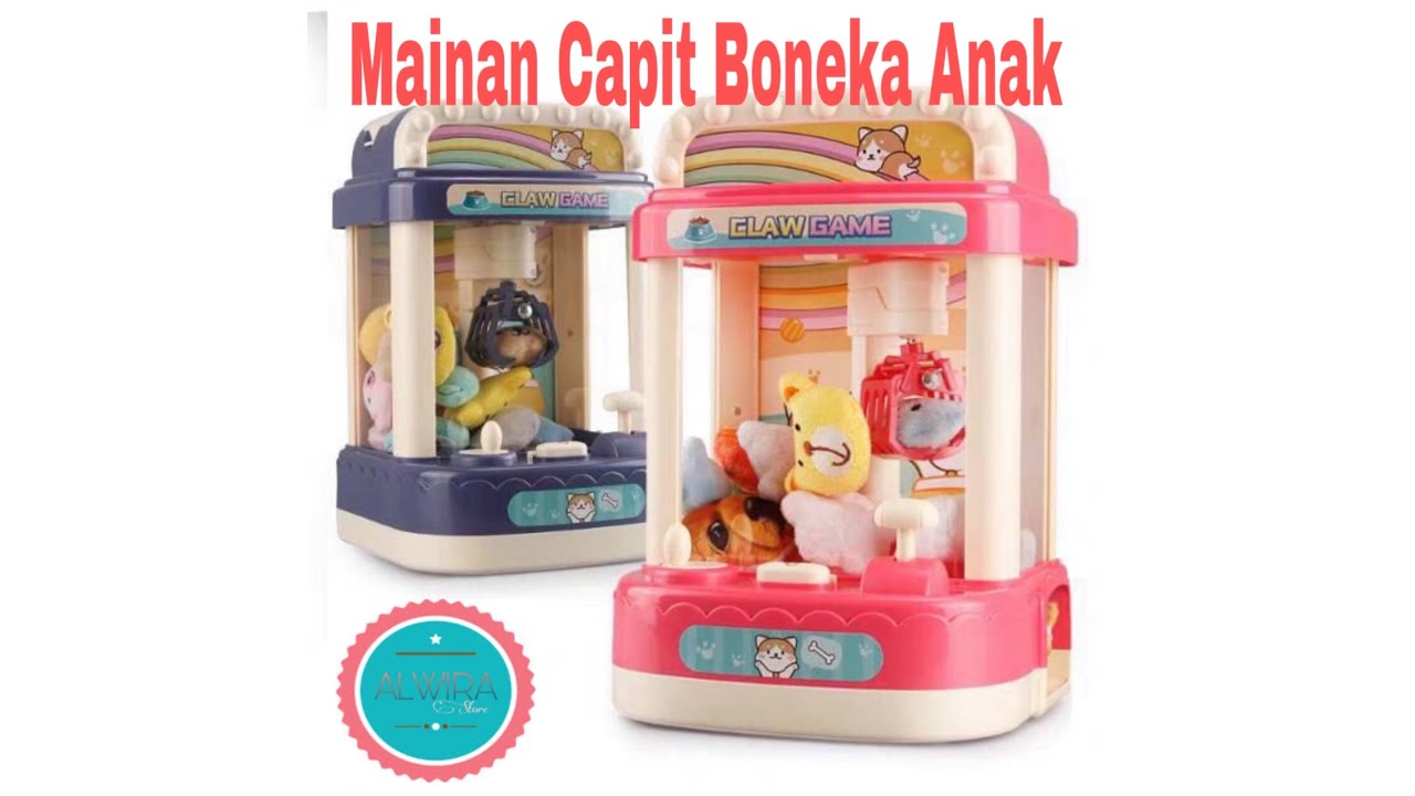 Mainan Anak Capit Boneka Mini Terbaru | Mainan Claw Machine Viral - YouTube