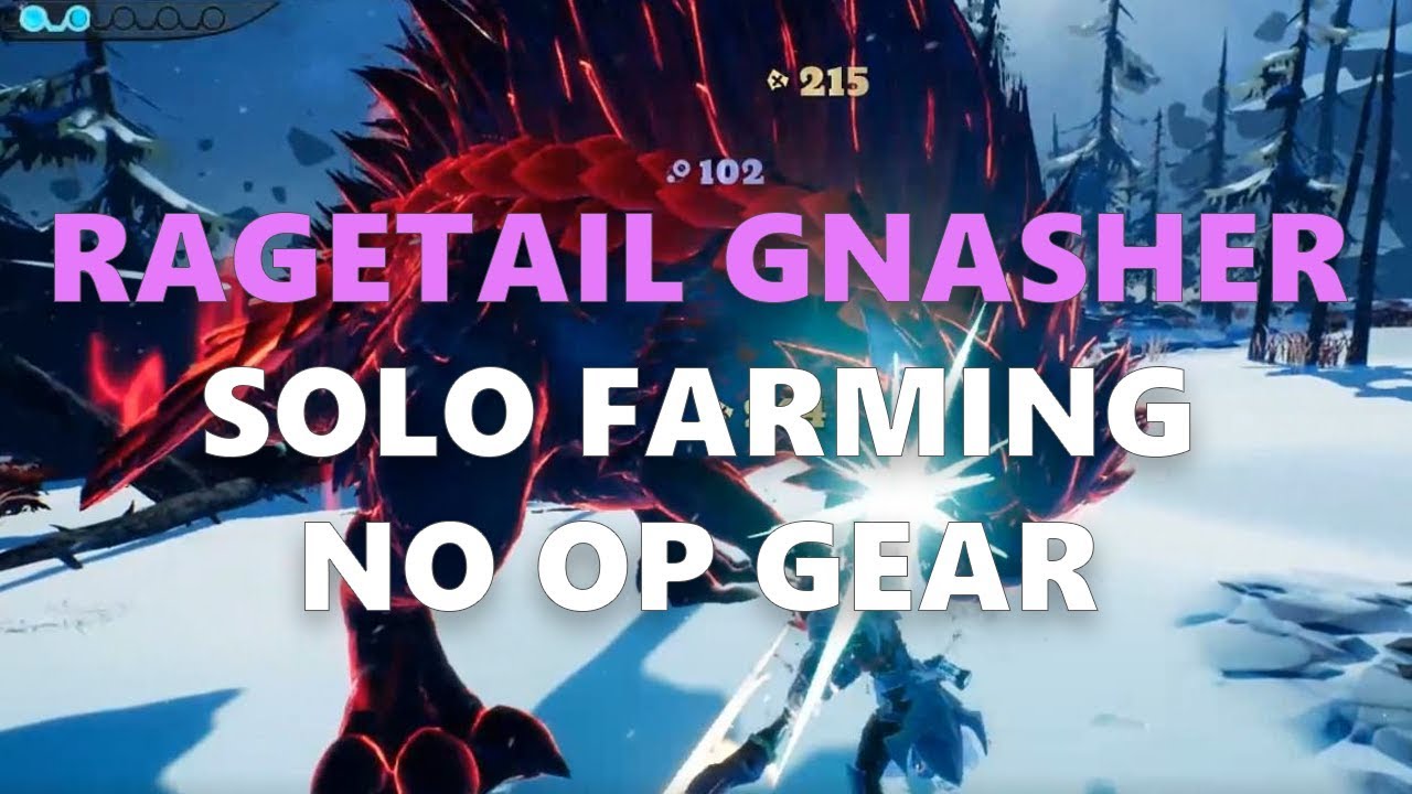 Dauntless Guide - Farming Ragetail Gnasher with Sword Solo (Proper Gear ...