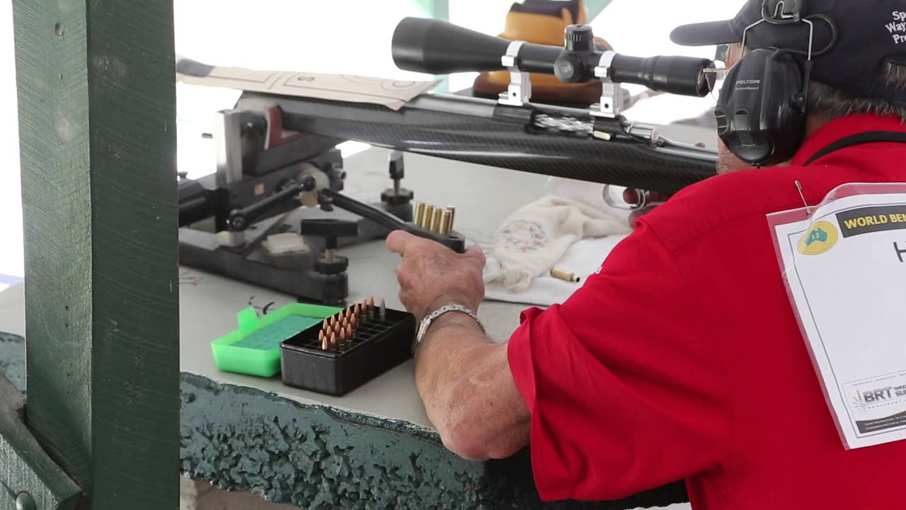 World Benchrest champion Charles Huckeba shows his craft shooting a ...
