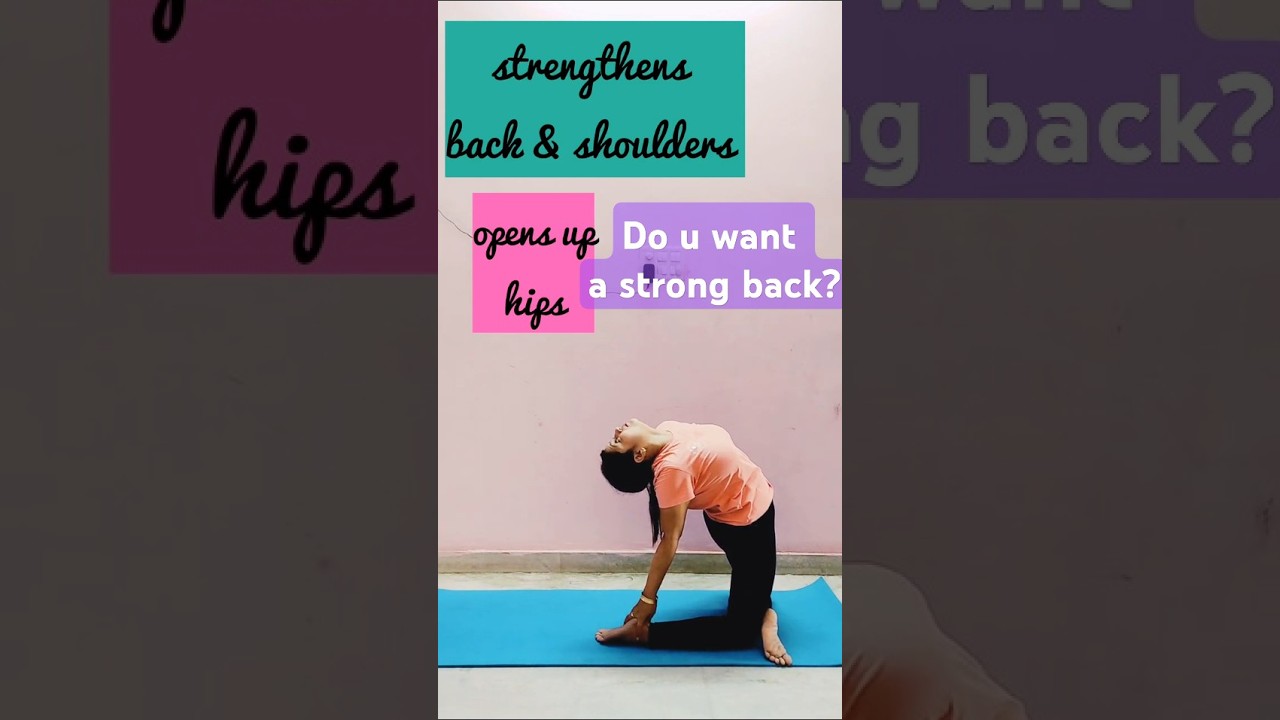 Unlock your spine with this yoga pose||Yoga for spine alignment||Camel ...