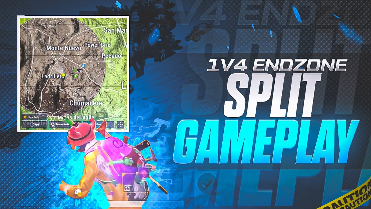 PROPER SPLIT GAMEPLAY IN TOURNAMENT | 1v4 ENDZONE | VENOMSL | - YouTube