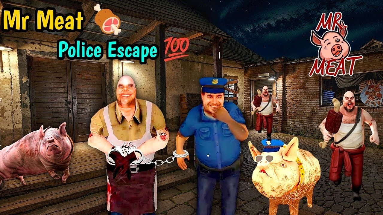 MR MEAT POLICE ESCAPE | Mr Meat Last Ending Full Gameplay | Police ...