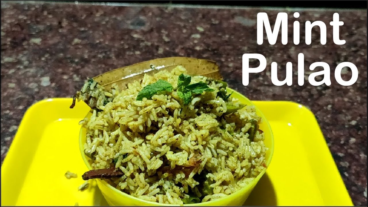 Mint Pulao | Pudina Pulao | simple and easy pudina rice recipe - YouTube
