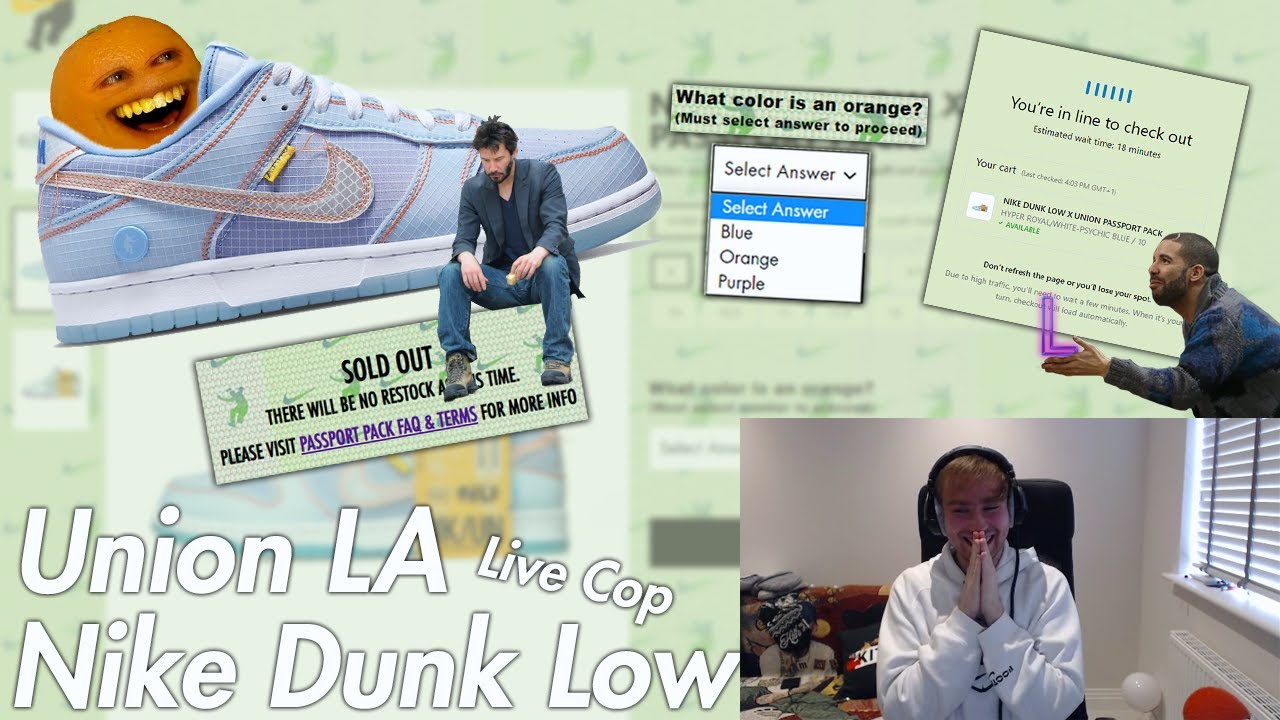 Union LA x Nike Dunk Low Passport Pack 'Argon' - Live Cop - YouTube