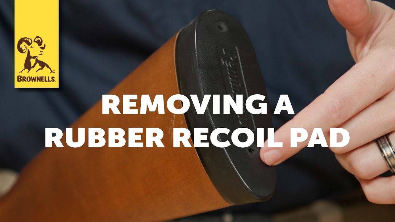 Quick Tip: How to Remove a Rubber Recoil Pad - YouTube
