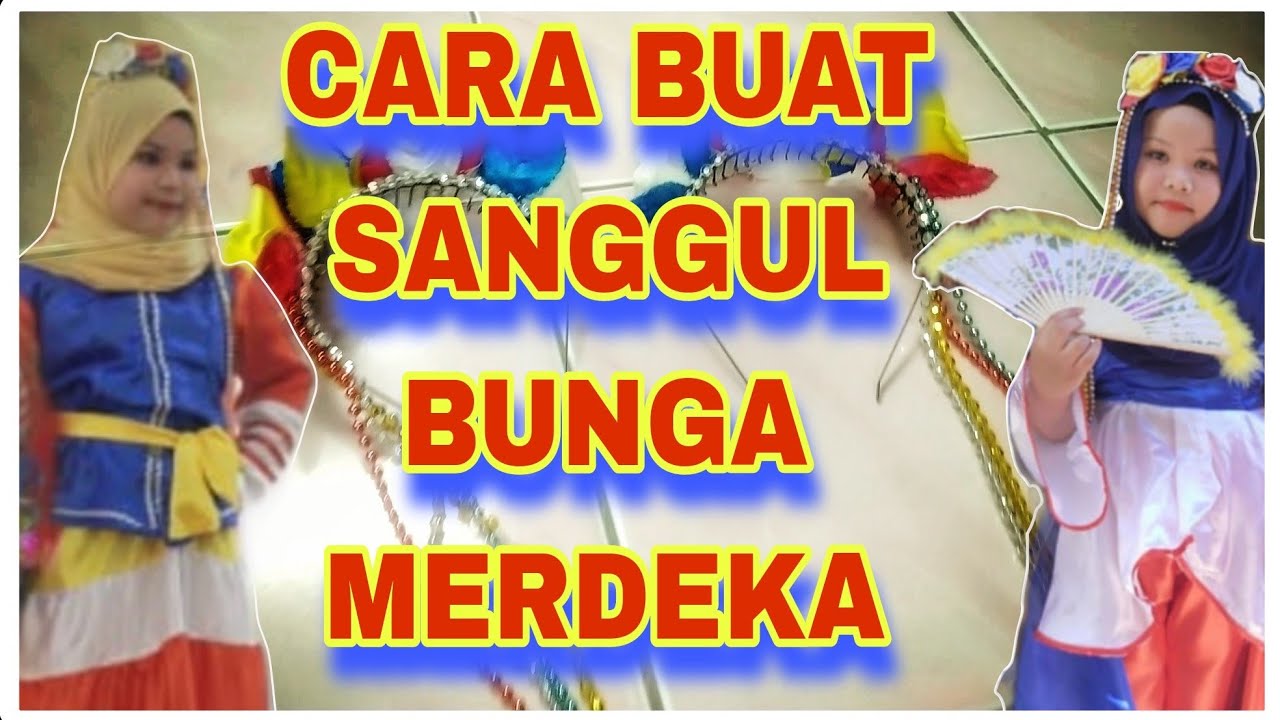 Cara Buat Sanggul / Cekak Bunga Merdeka - YouTube