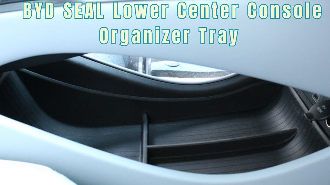 BYD Seal Lower Center Console Storage Tray - YouTube