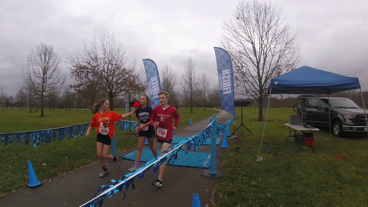 Tipp Turkey Trot - finish line - YouTube