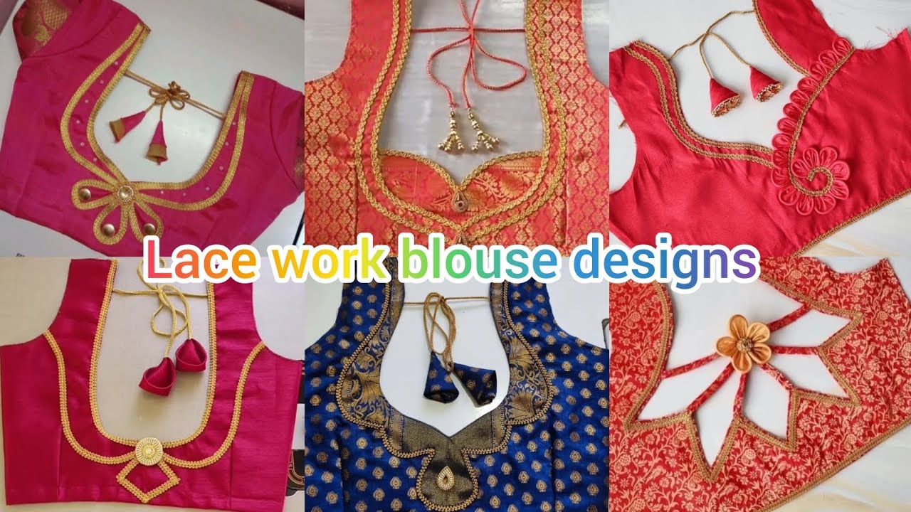 Stylish lace work blouse designs/daily wear lace work blouse designs ...