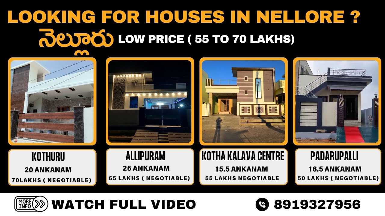 House for Sale in Nellore | ₹50-70 Lakhs | Best Budget Homes - YouTube