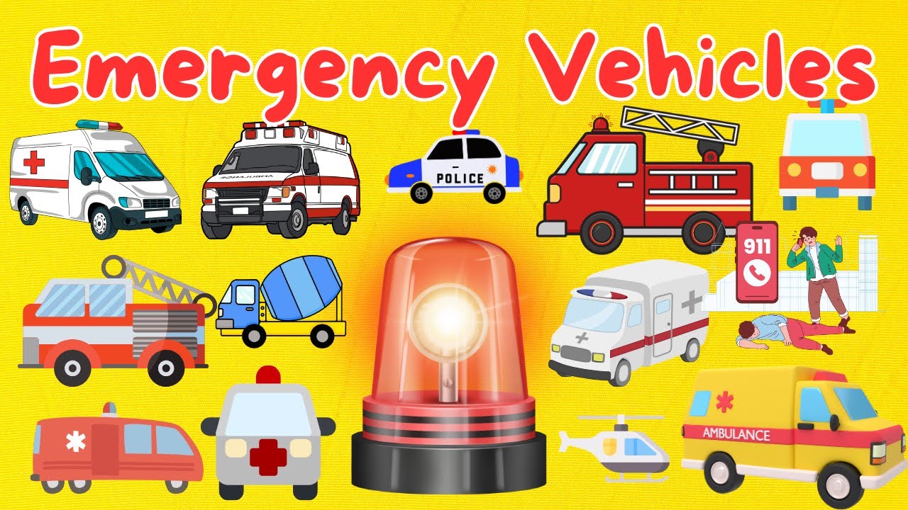 Learn About Emergency Vehicles for Kids | Police Cars & Ambulances ...