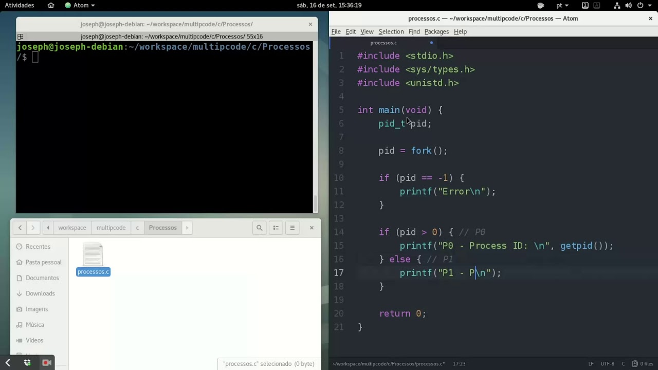 Processos em C - fork() - YouTube
