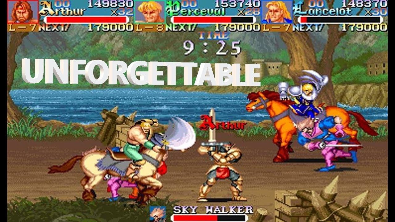 Knights of the Round - Game Play - Arcade / Emulator Games - YouTube