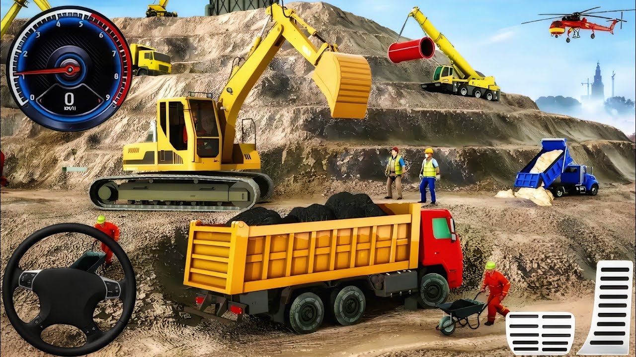 City Road Builder Highway Construction - Excavator Loading Simulator 3D - Android GamePlay - YouTube