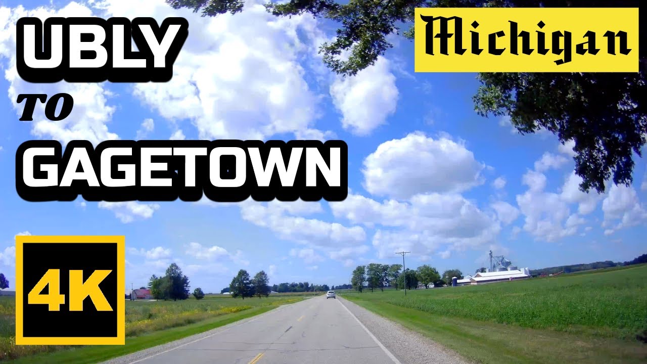4K Drive - Michigan | Ubly to Gagetown | Driving with Relaxing Music ...