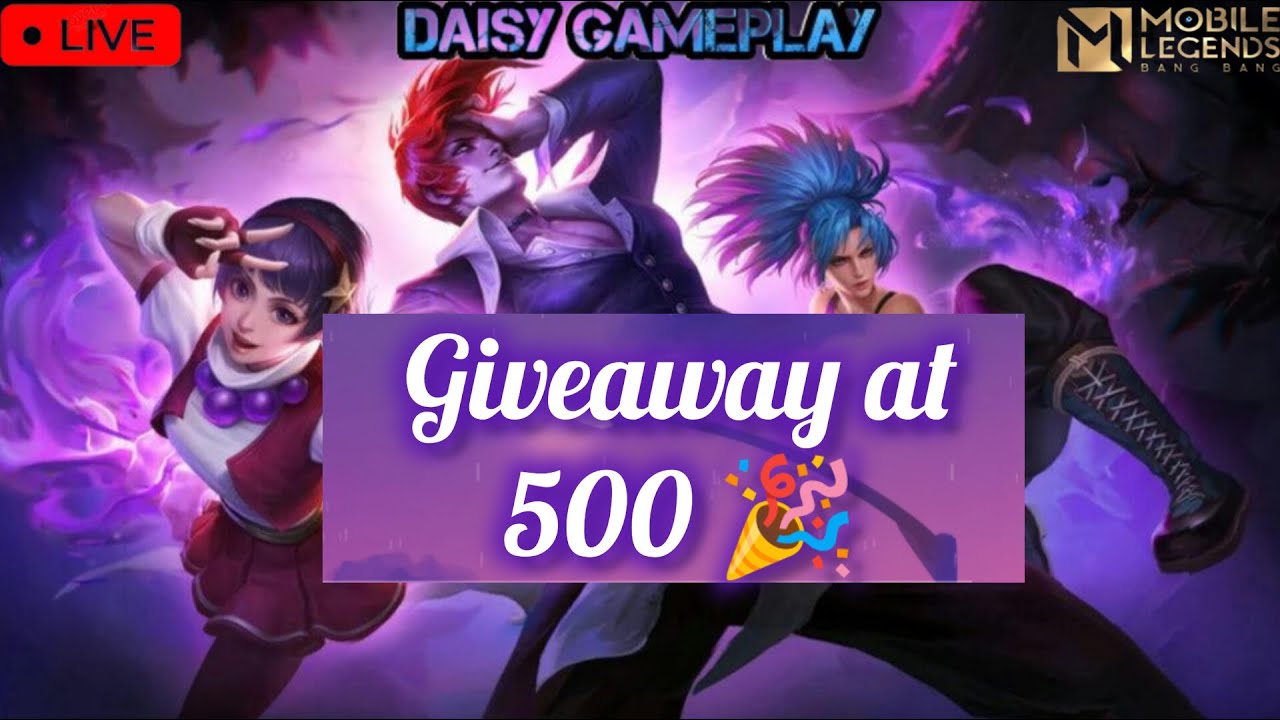 💥Giveaway time 🎉|| MLBB GAMEPLAY LIVE 🔴 - YouTube