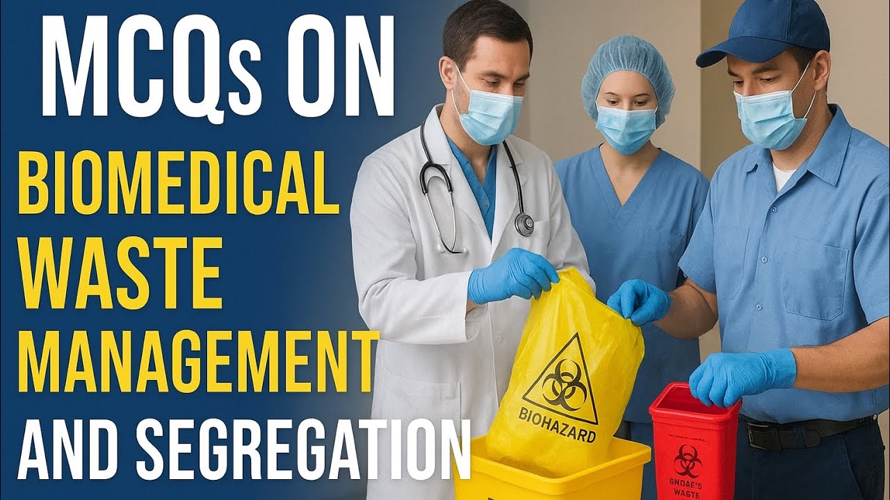 AIIMS CRE,DSSSB,KGMU,MCQs on Biomedical Waste Management Explained ...
