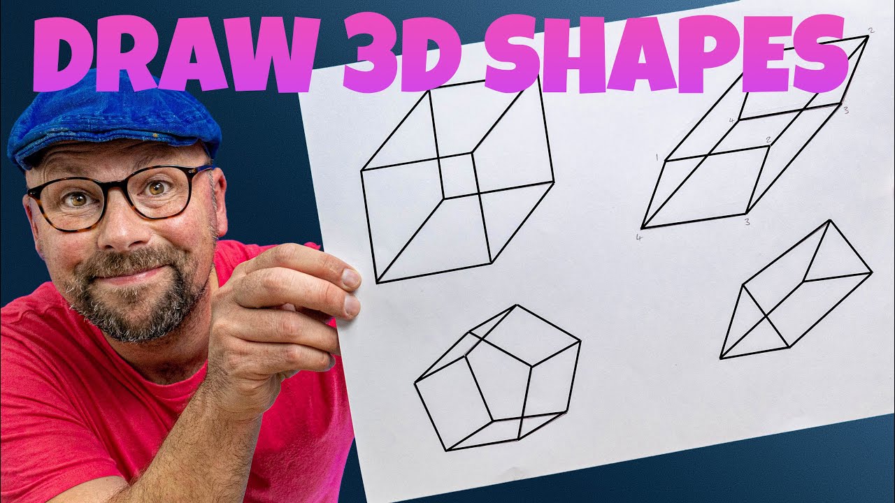 This art lesson can help you teach 3D shapes! How to draw three ...