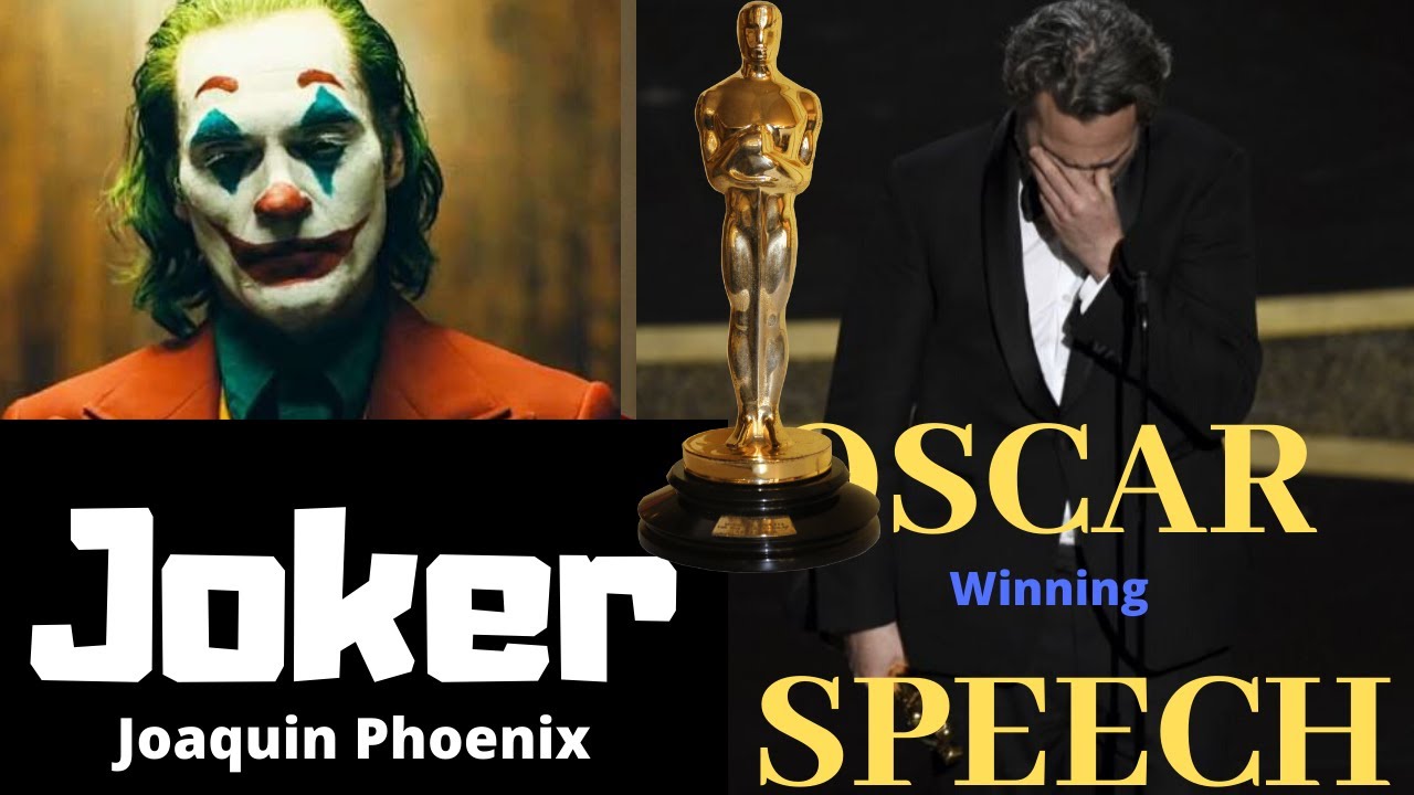 JOKER's Joaquin Phoenix WON OSCAR 2020 |CRYING SPEECH || BEST ACTOR ...