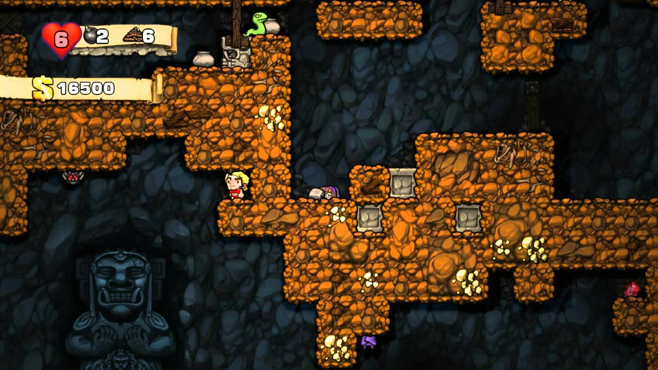 Spelunky Daily Challenge - 21/9/13 What A Crap Tileset - YouTube